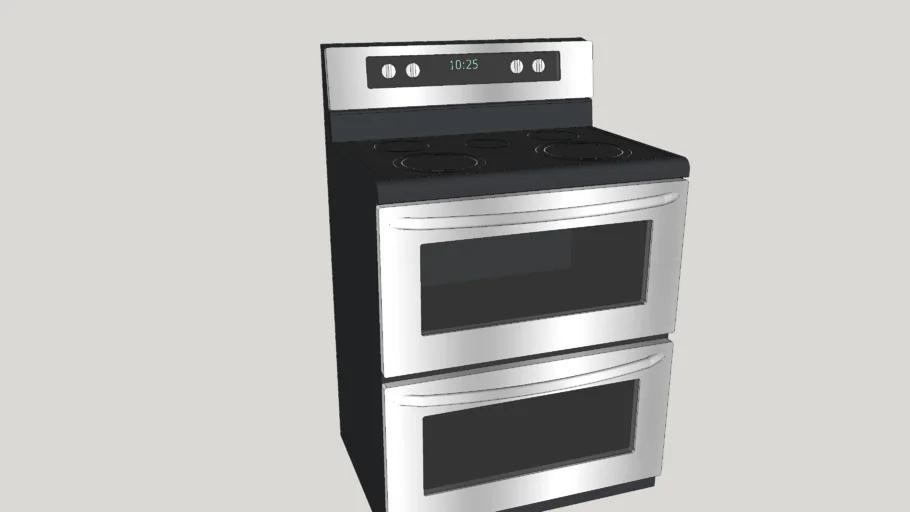 Stove with double oven | 3D Warehouse