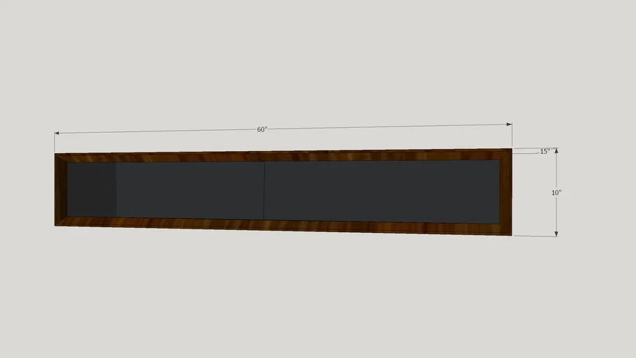 floating media console | 3D Warehouse