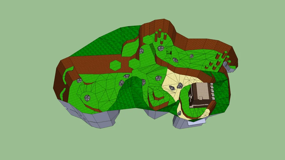 Plain Fields (SM64 Custom level) | 3D Warehouse