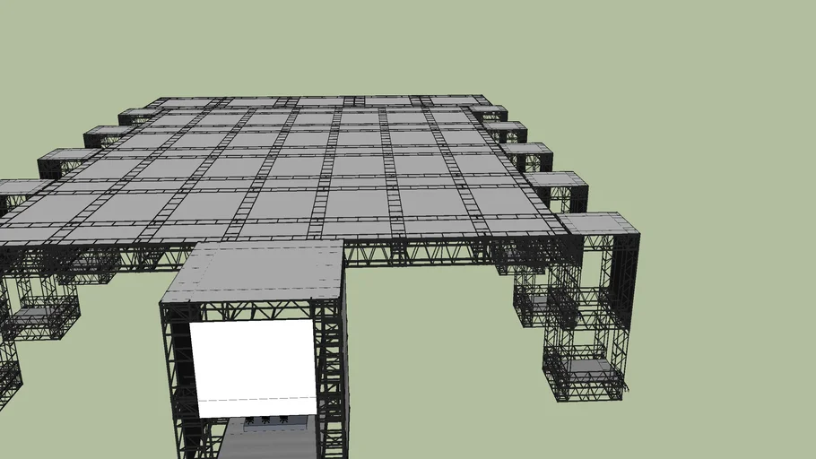 SEMI OPEN STRUCTURE BLANK | 3D Warehouse