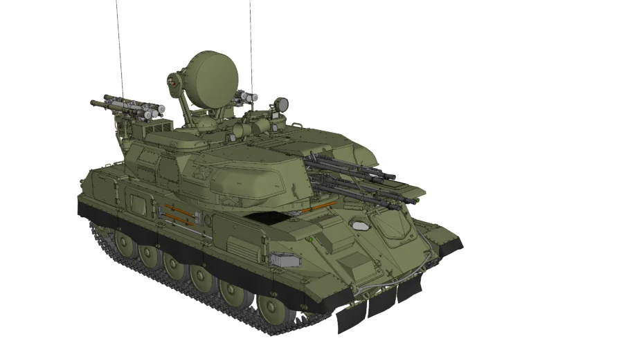 【War Thunder】ZSU-23-4M4 3D MODEL | 3D Warehouse