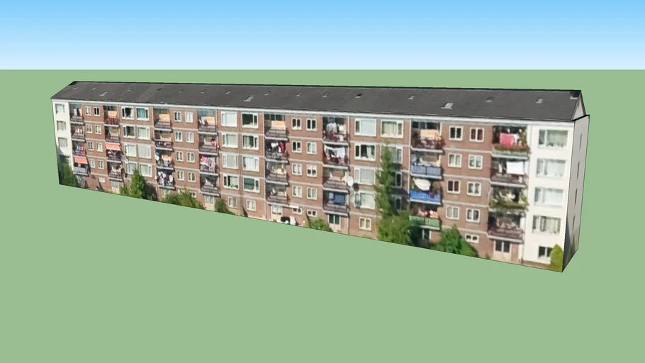 Edifício da 1065EP Amsterdão, Holanda (Países Baixos) | 3D Warehouse