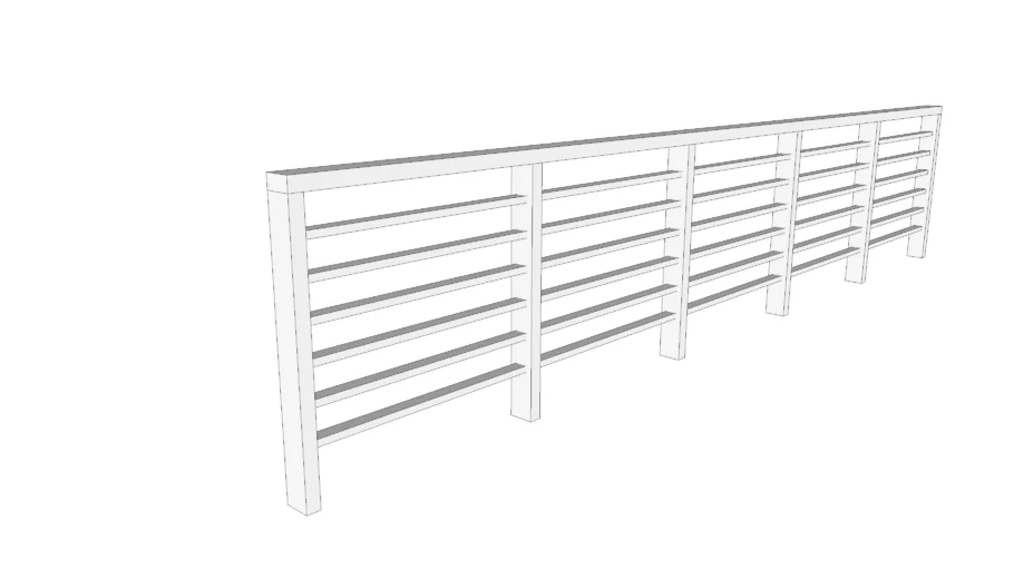 Profile Builder 2 Parametric Assembly: RHS Metal Railing | 3D Warehouse