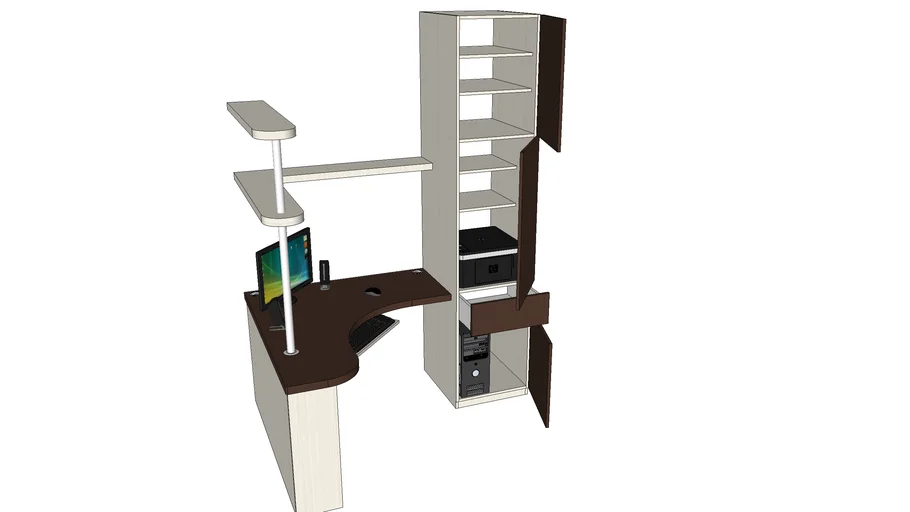 Computer desk | 3D Warehouse