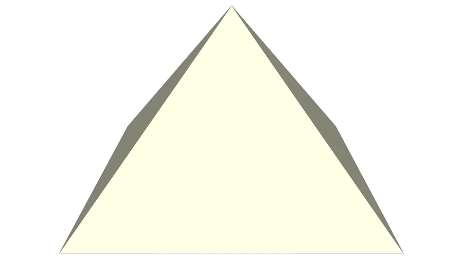 Triangular Pyramid Shape 3d