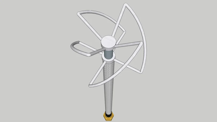 5.8GHz circurarly polarized cloverleaf antenna | 3D Warehouse