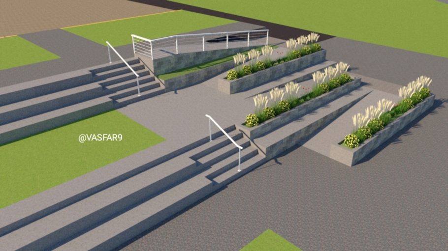 Ramp / Landscape // MY DESIGN + 3DModel. Contact: @Vasfar9 | 3D Warehouse