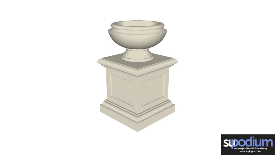 Podium Browser Vase 03 | 3D Warehouse