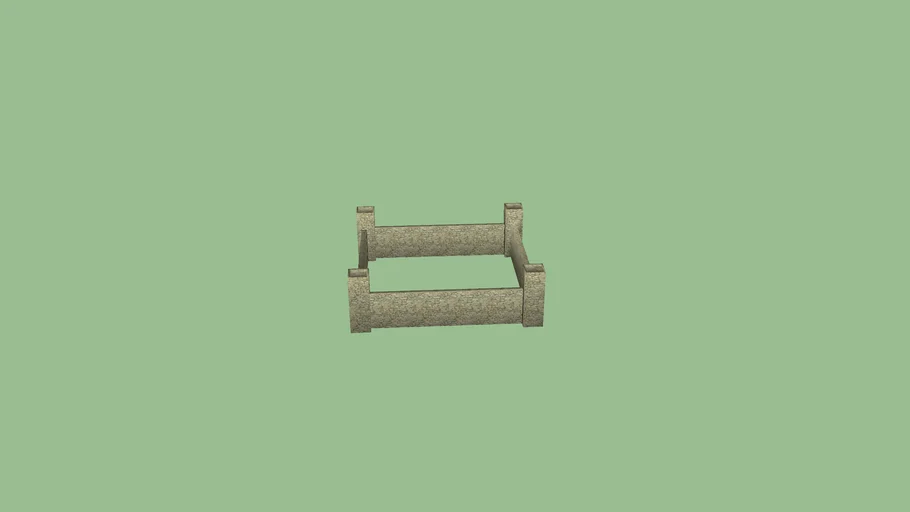 Simple Castle Wall | 3D Warehouse
