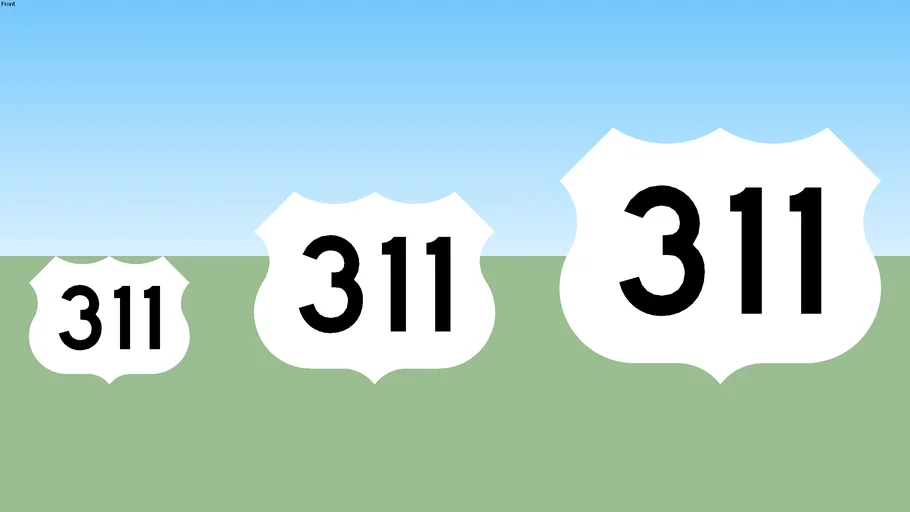 U.S. 311 Sign | 3D Warehouse
