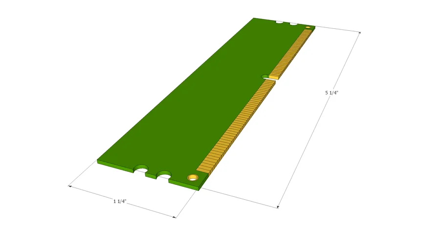 240-Pin base memory generic - to scale | 3D Warehouse