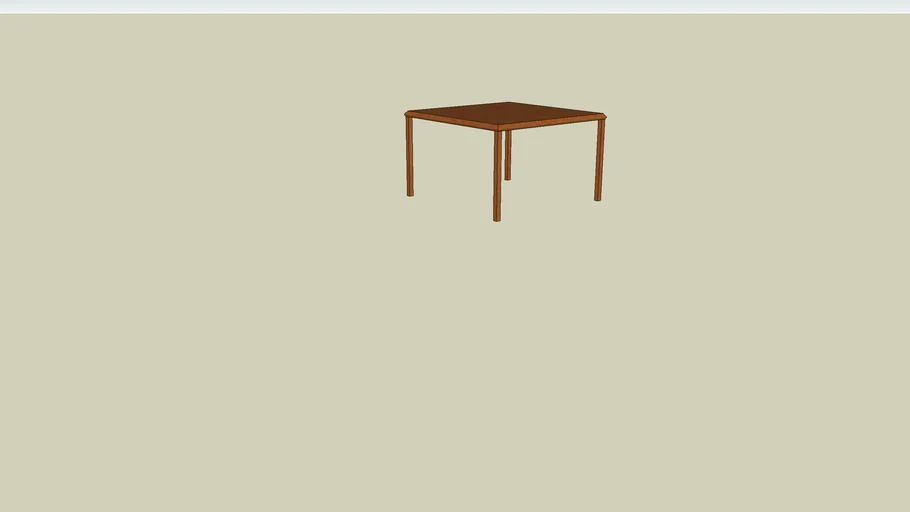 Square Table | 3D Warehouse