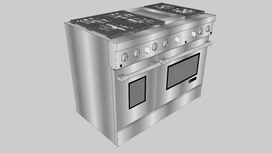 Double range cooker | 3D Warehouse