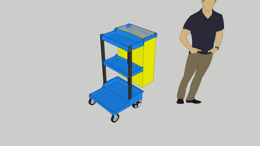 janitor cart | 3D Warehouse