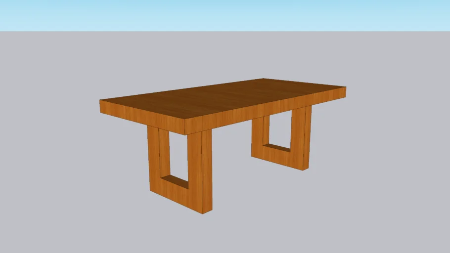 Mesa Oregon L2,00 x P1,00 x A0,77m | 3D Warehouse