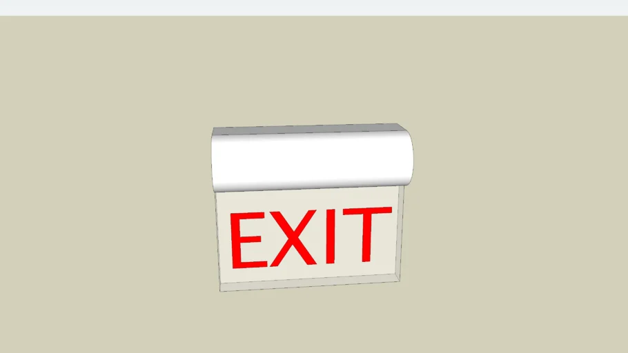 Exit Sign | 3D Warehouse