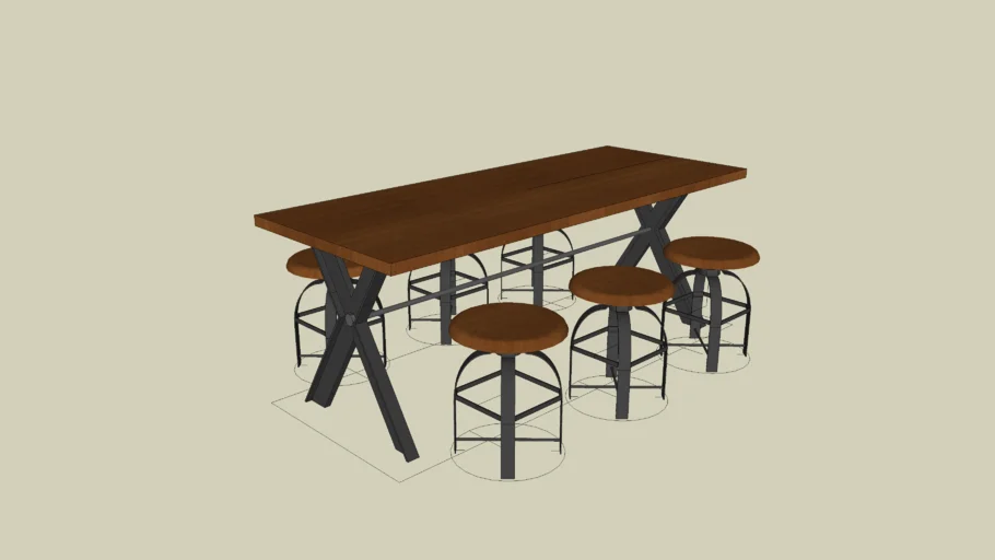 Pantry table (6pax) | 3D Warehouse