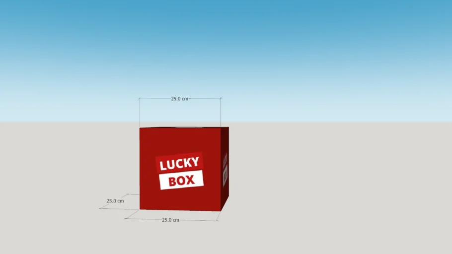 Lucky Box Size : 25cm | 3D Warehouse