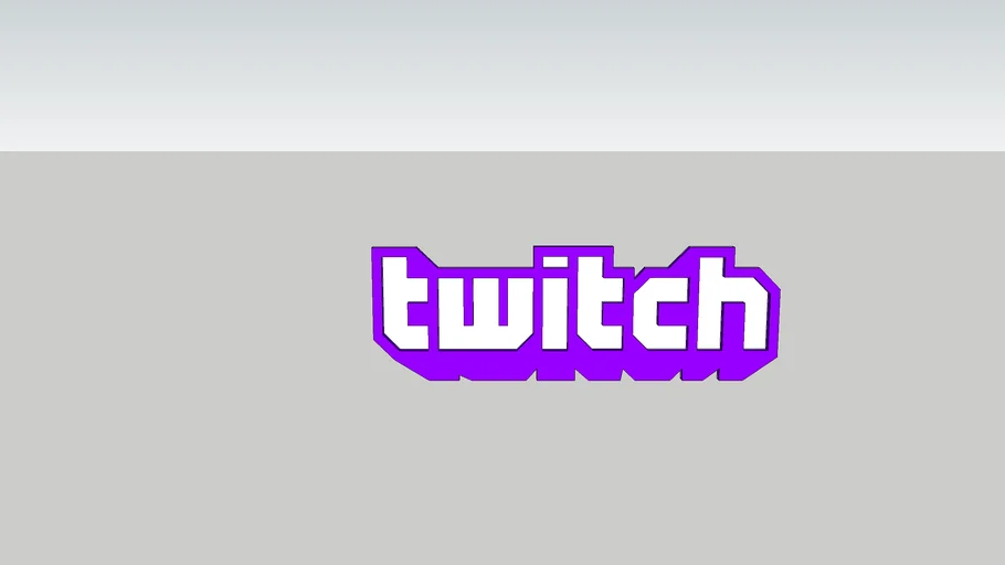 twitch logo 3D | 3D Warehouse