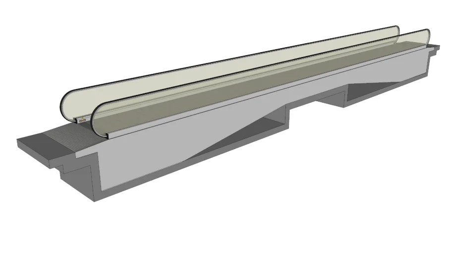 ThyssenKrupp Elevator Orinoco Horizontal 64in Pallet Moving Walkway | 3D Warehouse