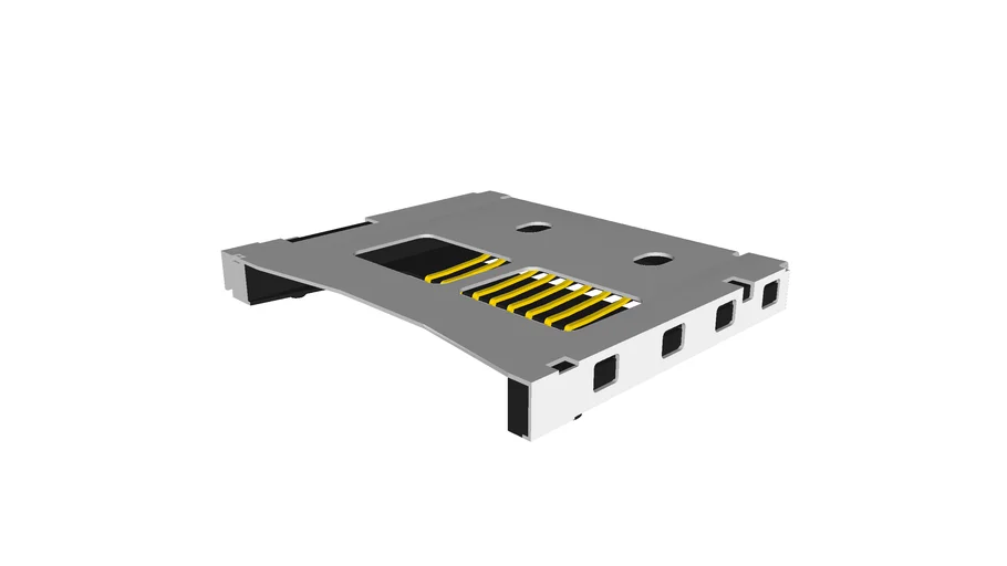 Molex 500525-1100 miniSD Memory Card Connector | 3D Warehouse