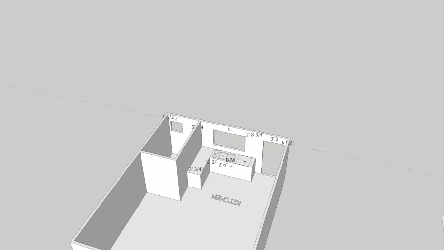 Ahmed junior adu kitchen layout | 3D Warehouse
