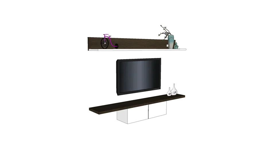 floating TV shelf | 3D Warehouse