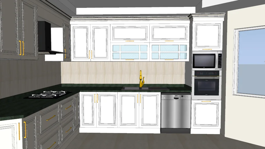 classic kitchen furniture | 3D Warehouse