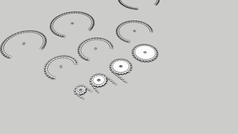 bicycle chain n gears | 3D Warehouse