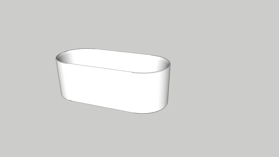 CAROMA 1700 FREESTANDING BATH | 3D Warehouse