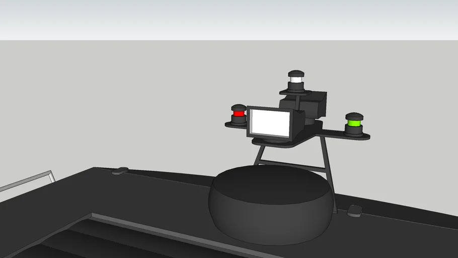 Boat radar and lights | 3D Warehouse