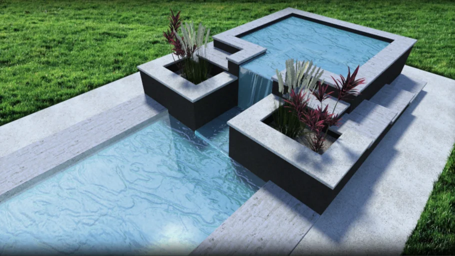 Modern Pool & Jacuzzi | 3D Warehouse