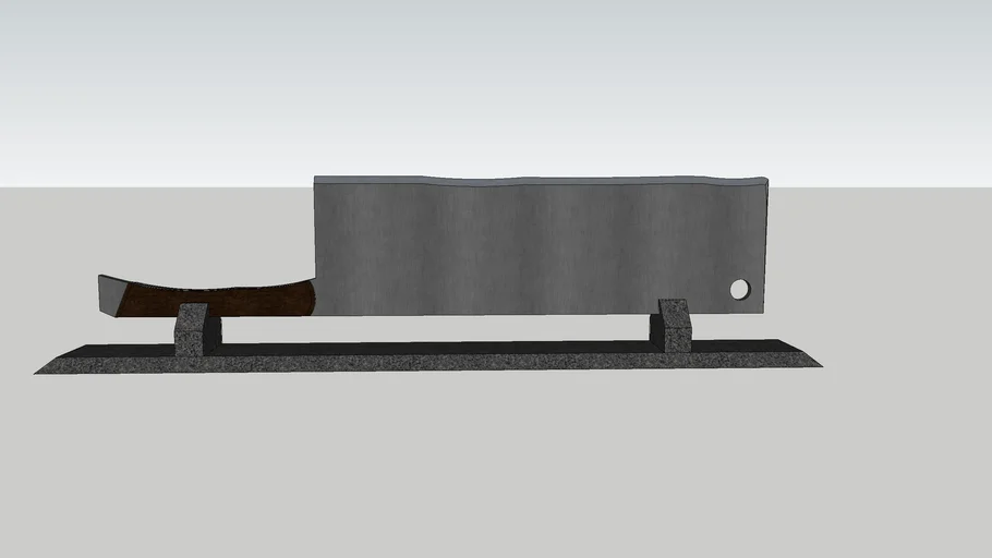 Dark souls butcher knife + pedestal (Kinda looks like it) | 3D Warehouse