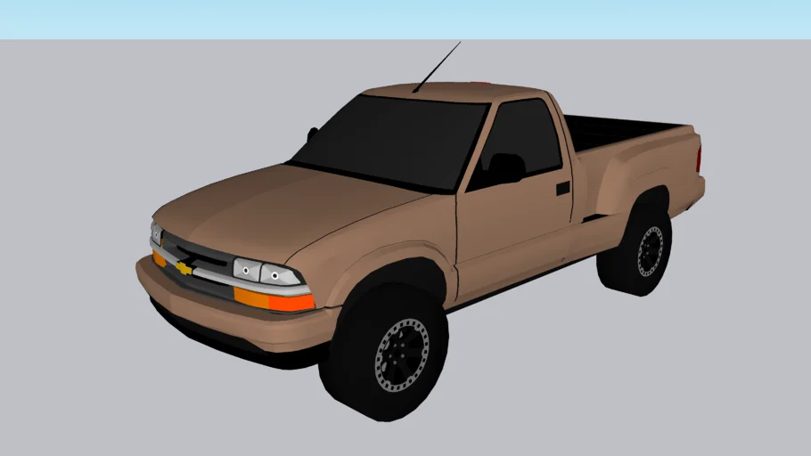 CHEVROLET S10 CABINA SIMPLE 4.3 STEPSIDE 2000 LIFTED | 3D Warehouse