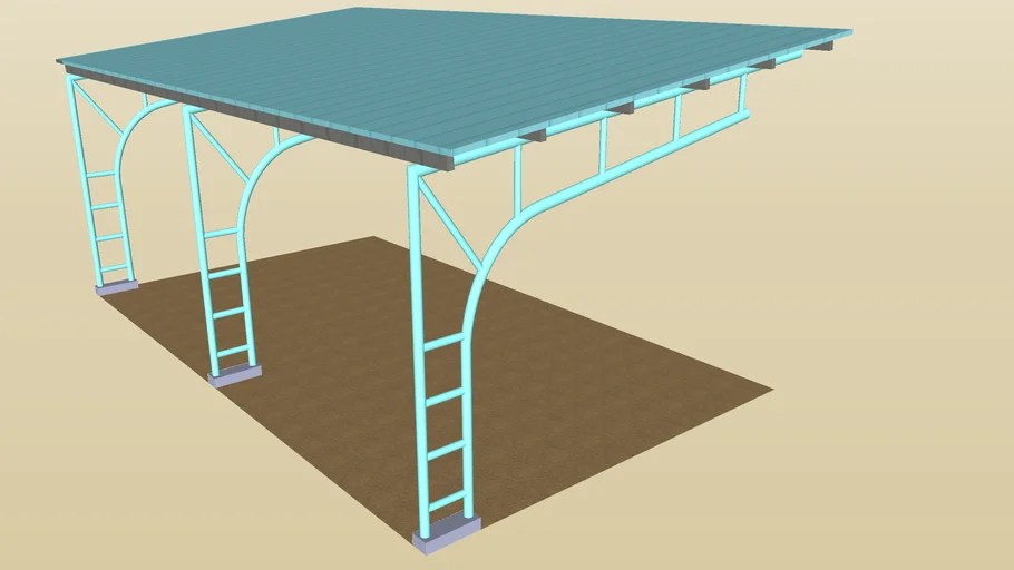 Park with roof | 3D Warehouse