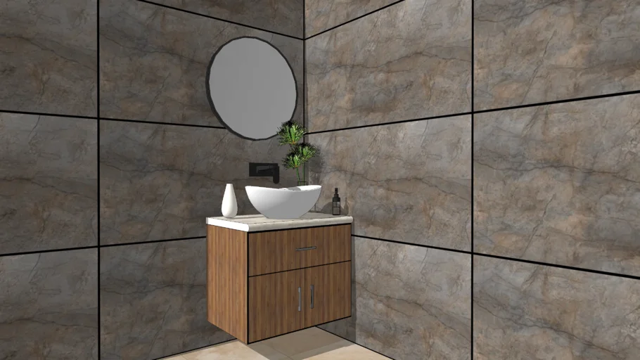Washbasin unit with Mirror | 3D Warehouse