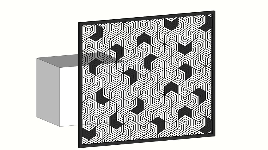 metal cutting pattern partition | 3D Warehouse