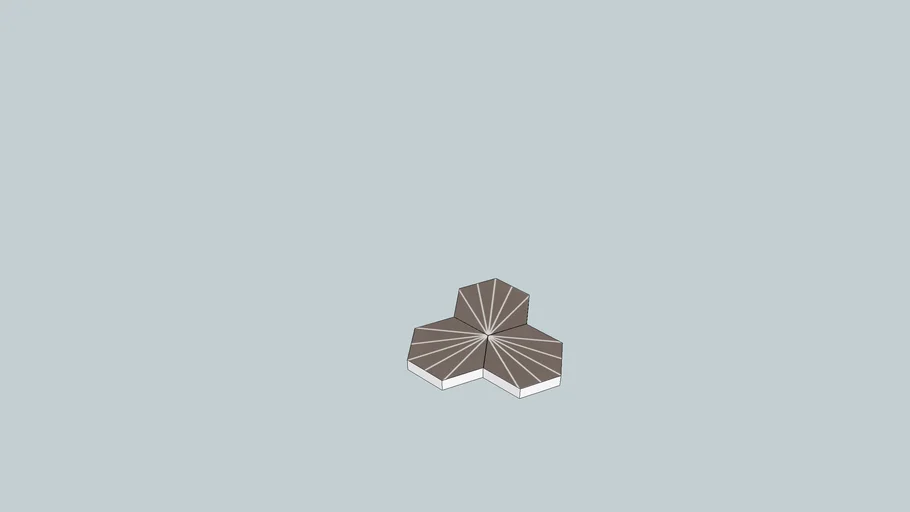 Hexagon_cement_tile_patern_Brown | 3D Warehouse