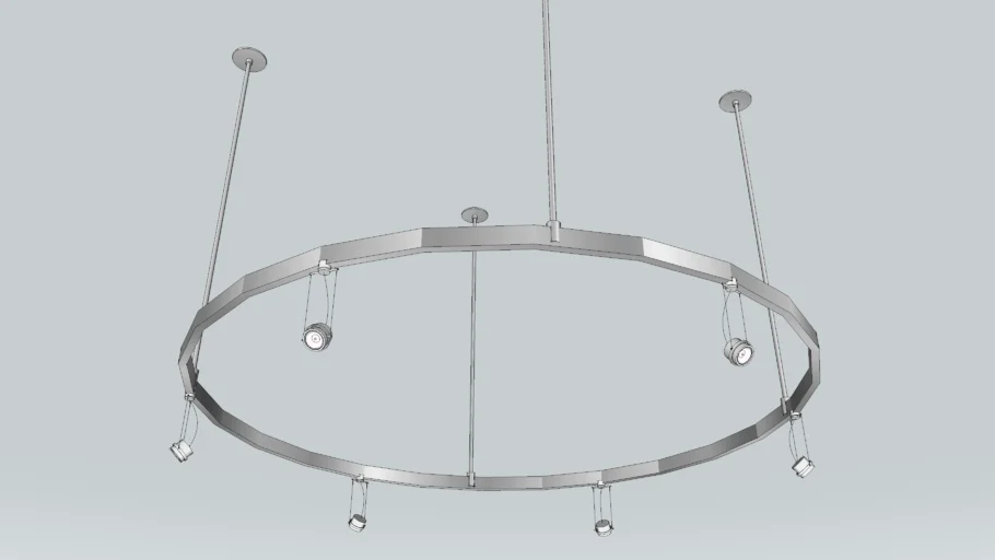 6' Round Track Light | 3D Warehouse