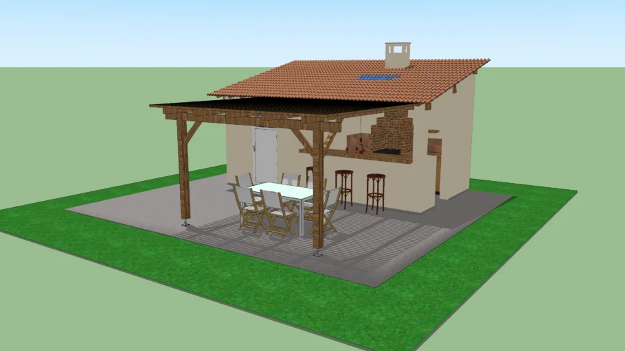 Pool House / Cuisine d'été / Local piscine | 3D Warehouse
