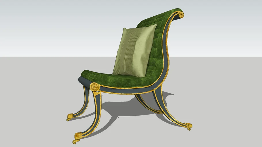 Thomas Hope English Regency Chaise, circa 1815 | 3D Warehouse