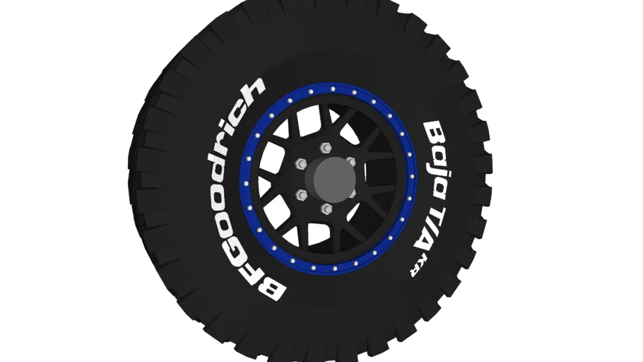 offroad racing rim + bf goodrich baja ta tire | 3D Warehouse