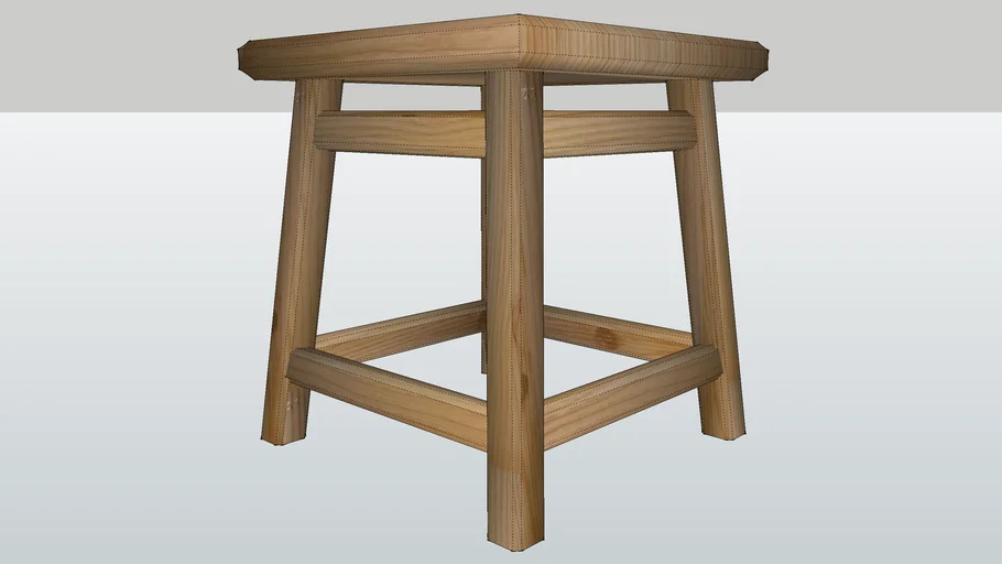 Wooden Stool | 3D Warehouse