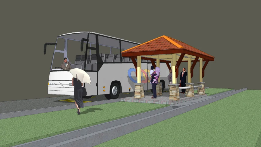 Bus Stop | 3D Warehouse
