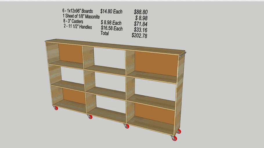 Roll Around Shelves | 3D Warehouse