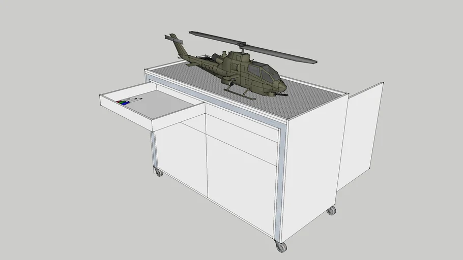 RC heli service table | 3D Warehouse