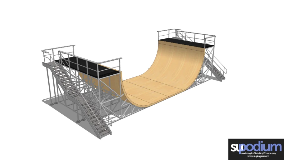 Podium Browser Skate ramp | 3D Warehouse
