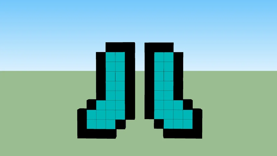 minecraft diamond boots | 3D Warehouse