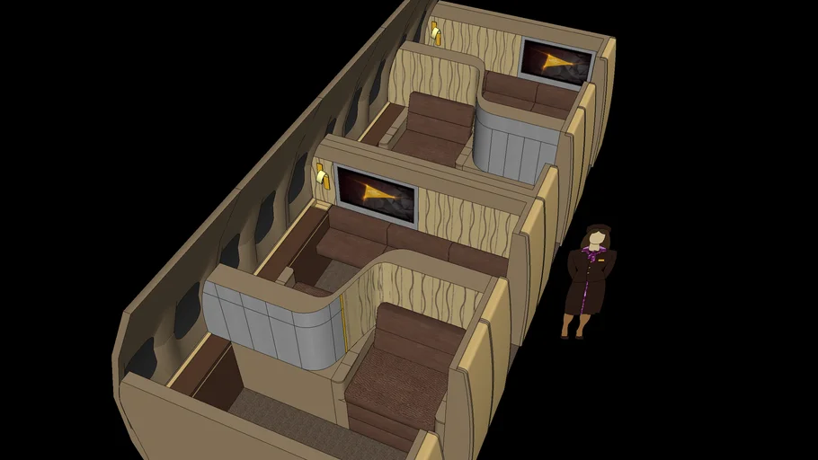 Etihad a380 Apartment (First Class) | 3D Warehouse