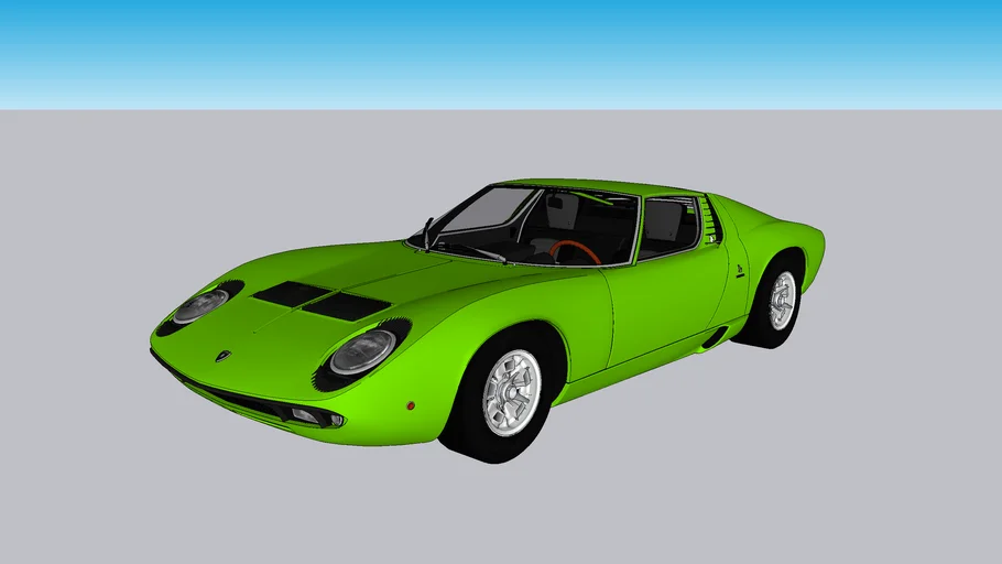 L. Miura P400 SV (Road) | 3D Warehouse